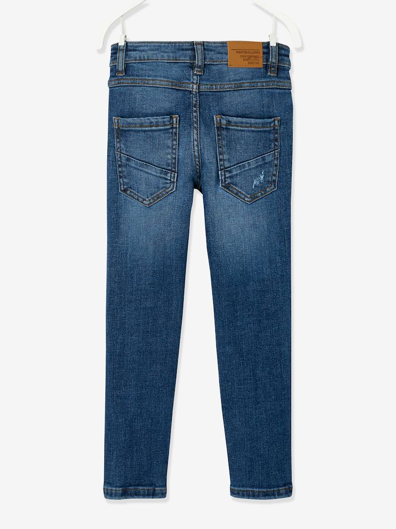 Jean slim Superflex garçon super extensible - denim brut, Garçon