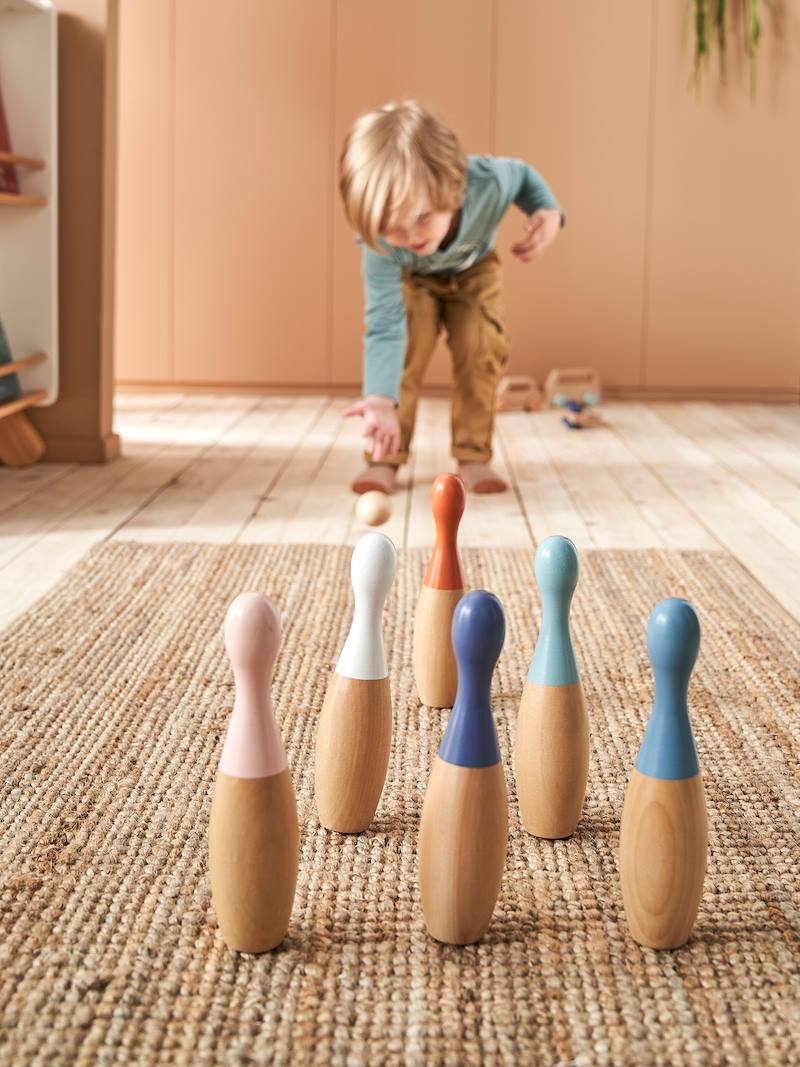 Wooden Skittles Game - no color, Toys