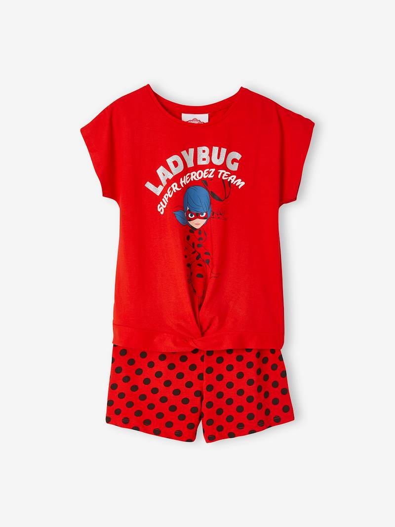 Miraculous: The Adventures of Ladybug Pyjamas for Girls - red bright ...