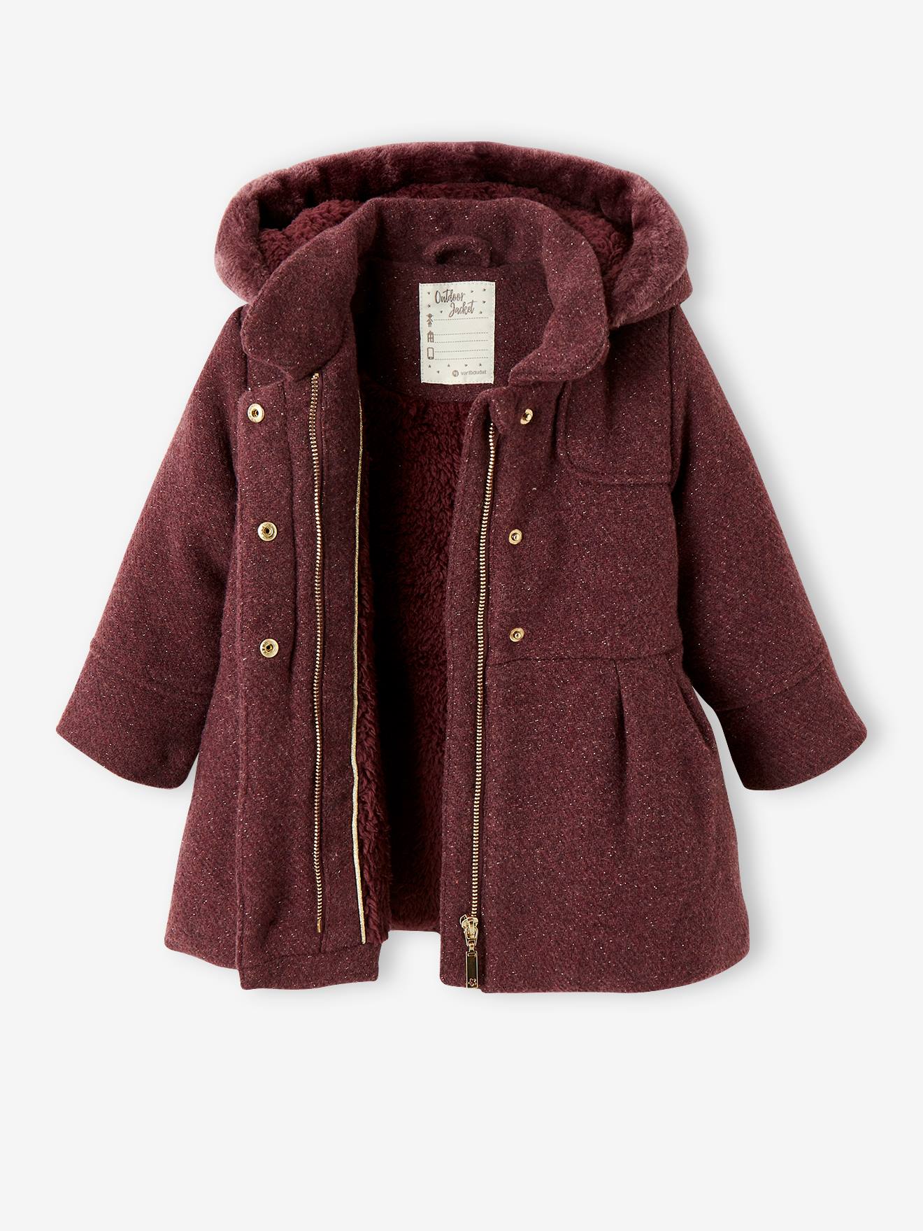 Girls Wool Coats - Online French Coats for Kids on Vertbaudet.com