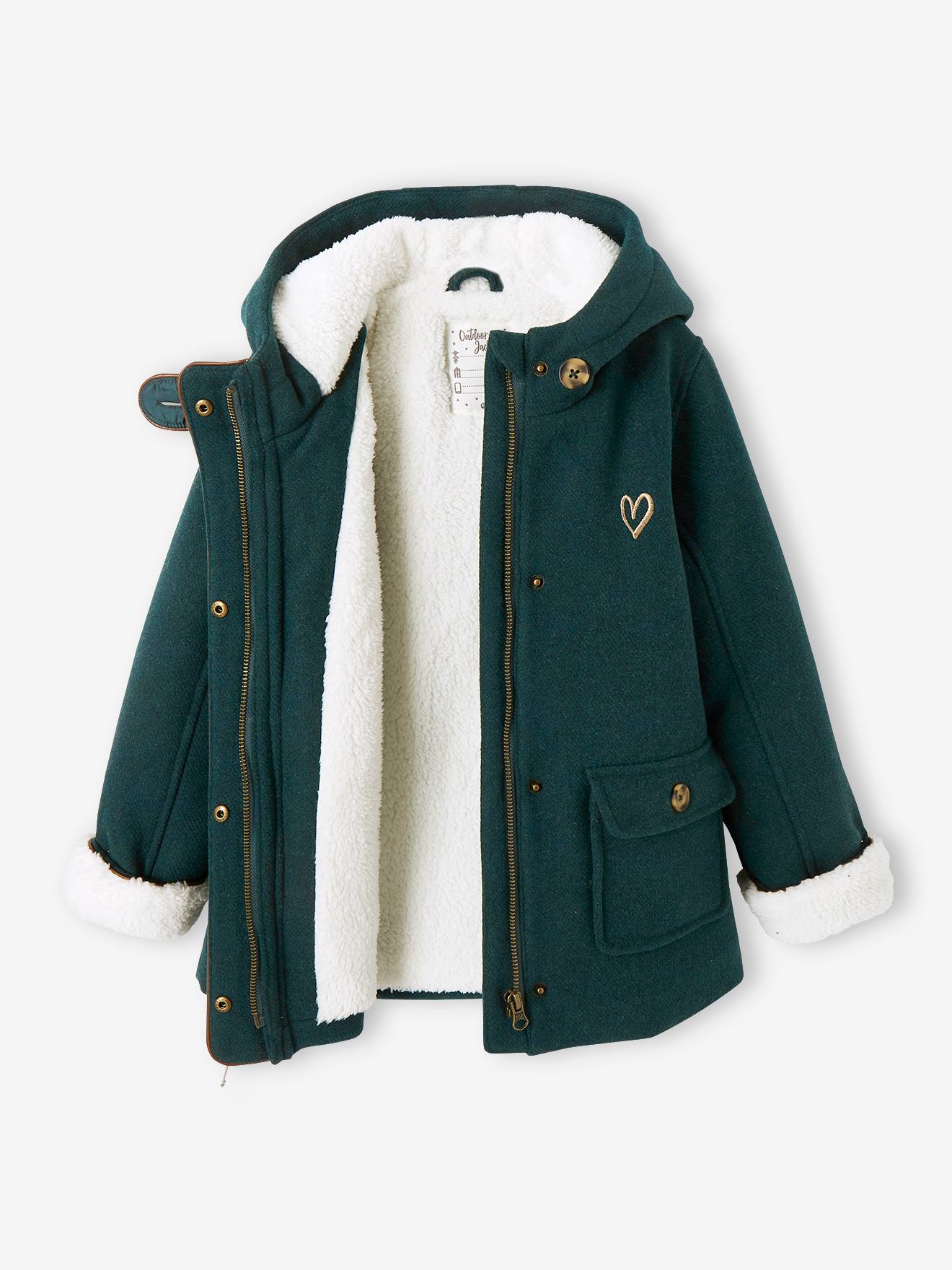 Girls Wool Coats - Online French Coats for Kids on Vertbaudet.com