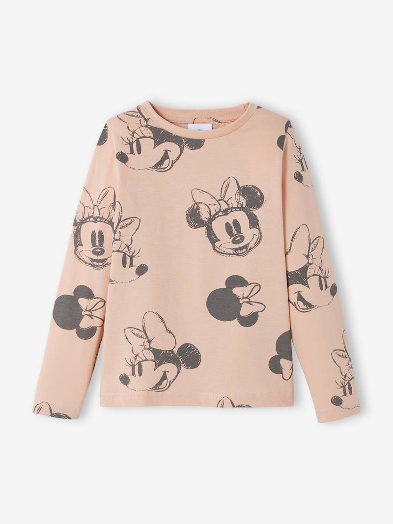 Long Sleeve Minnie Mouse Top for Girls by Disney® - pink dark all over ...