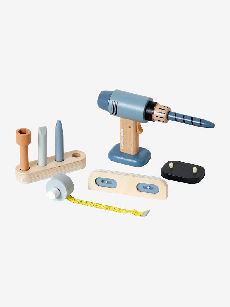 Drill/Screwdriver & Accessories in FSC® Wood - grey dark solid with ...