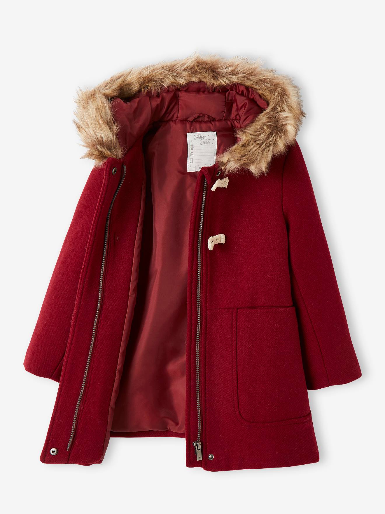 Girls Wool Coats - Online French Coats for Kids on Vertbaudet.com