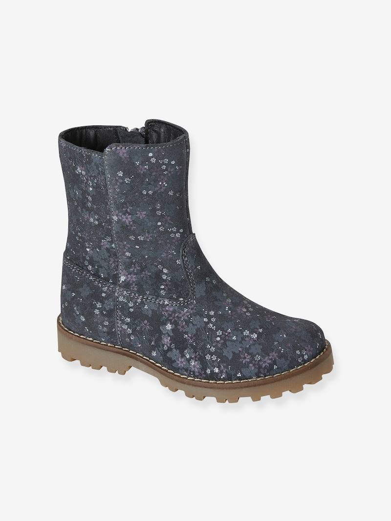 Leather Ankle Boots for Girls, Designed for Autonomy - grey medium all ...