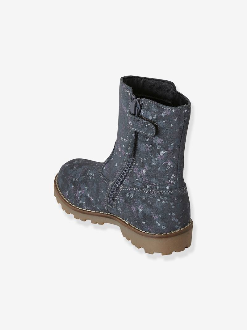 Leather Ankle Boots for Girls, Designed for Autonomy - grey medium all ...