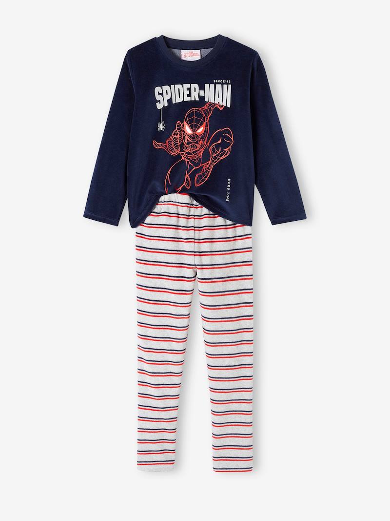 Marvel® Spider-Man Pyjamas in Velour for Boys - navy blue, Boys