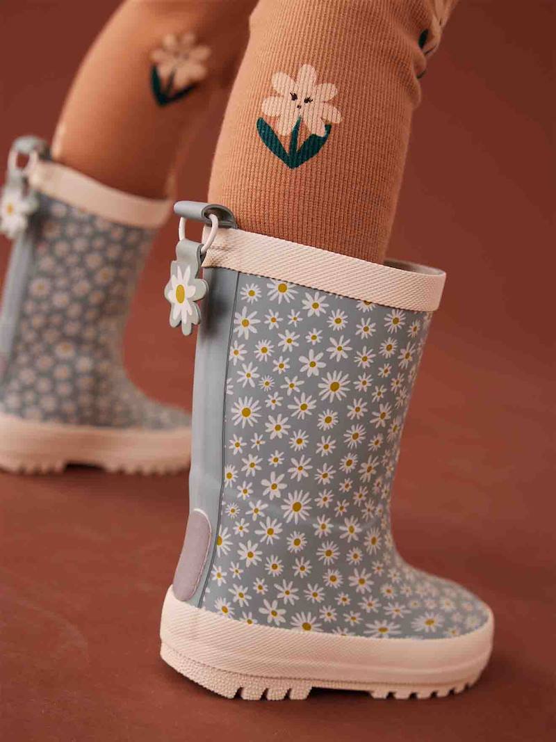 Printed Natural Rubber Wellies for Children, Designed for Autonomy ...