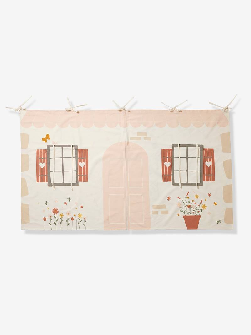 Knight Bed Tent for Medium Height Loft Bed, Everest - printed white