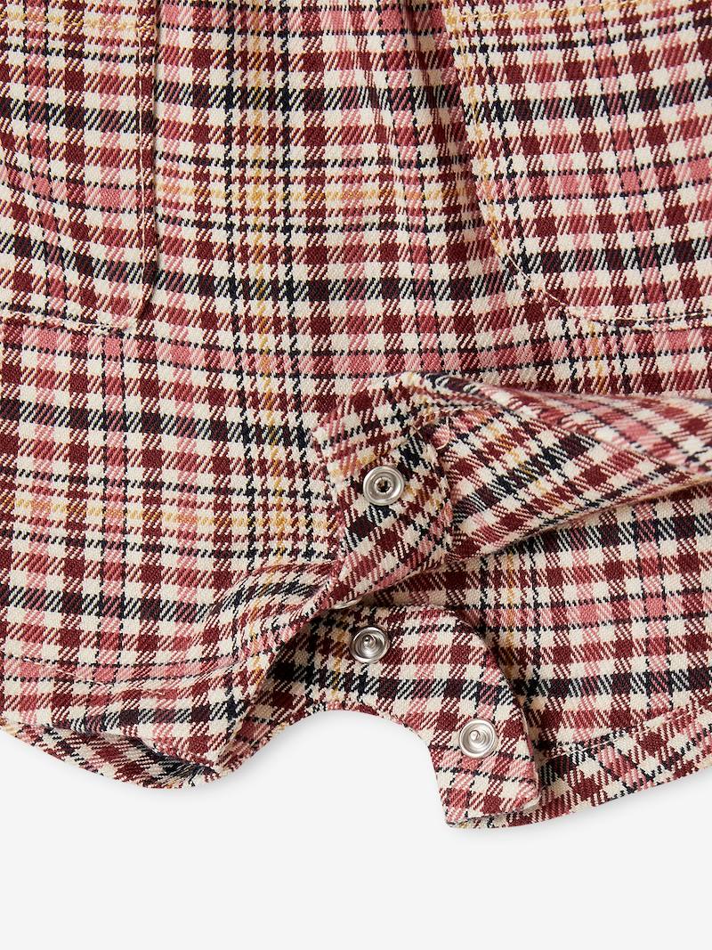 Chequered Short Dungarees + Shirt & Headband Ensemble for Baby Girls ...