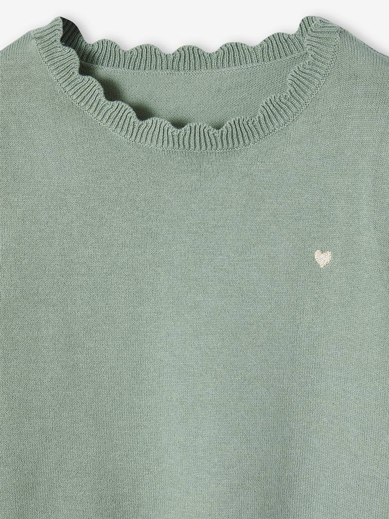 BASICS Jumper for Girls - grey green, Girls