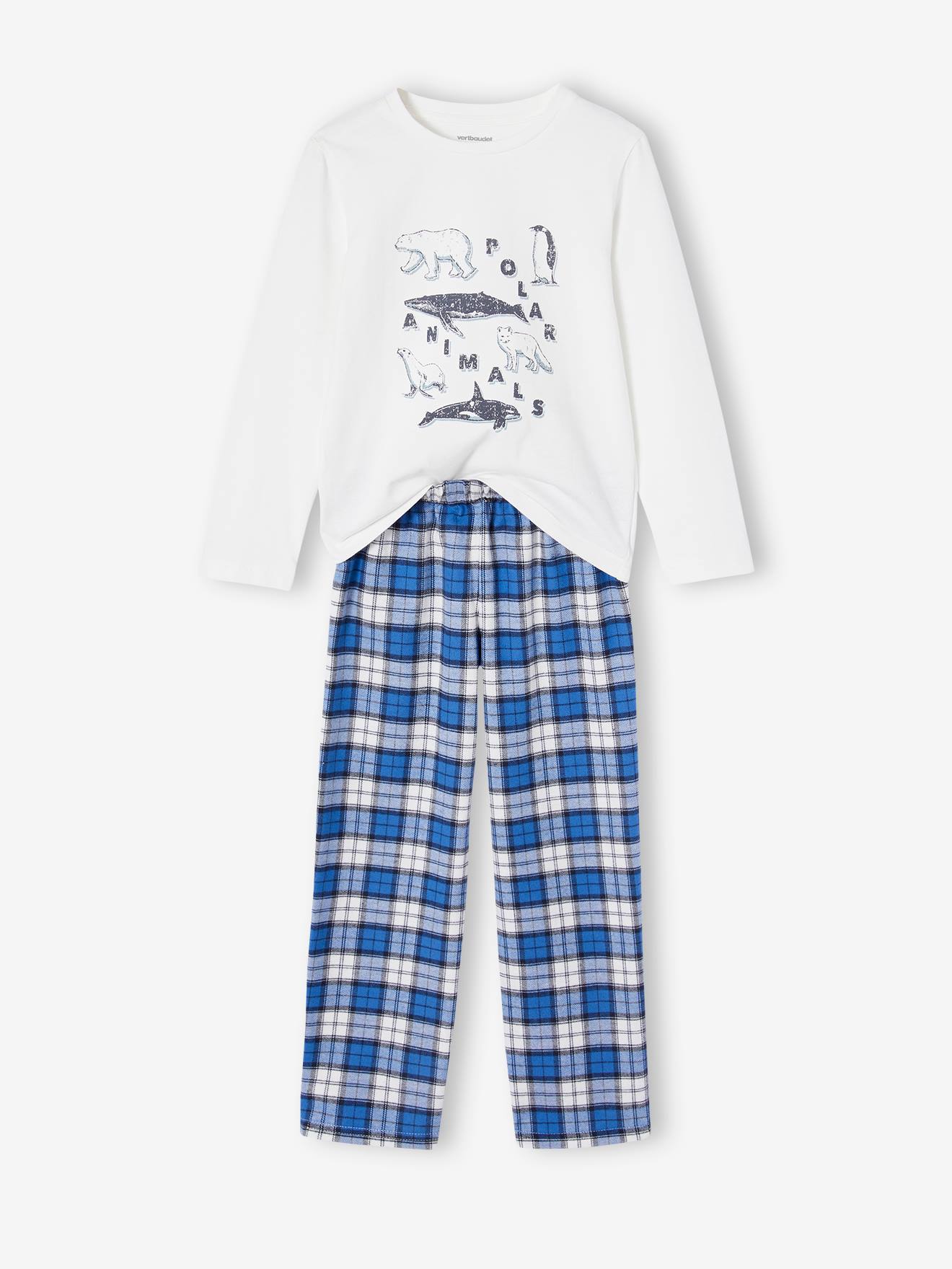 Flannel Pyjamas with Polar Animals for Boys blue Boys