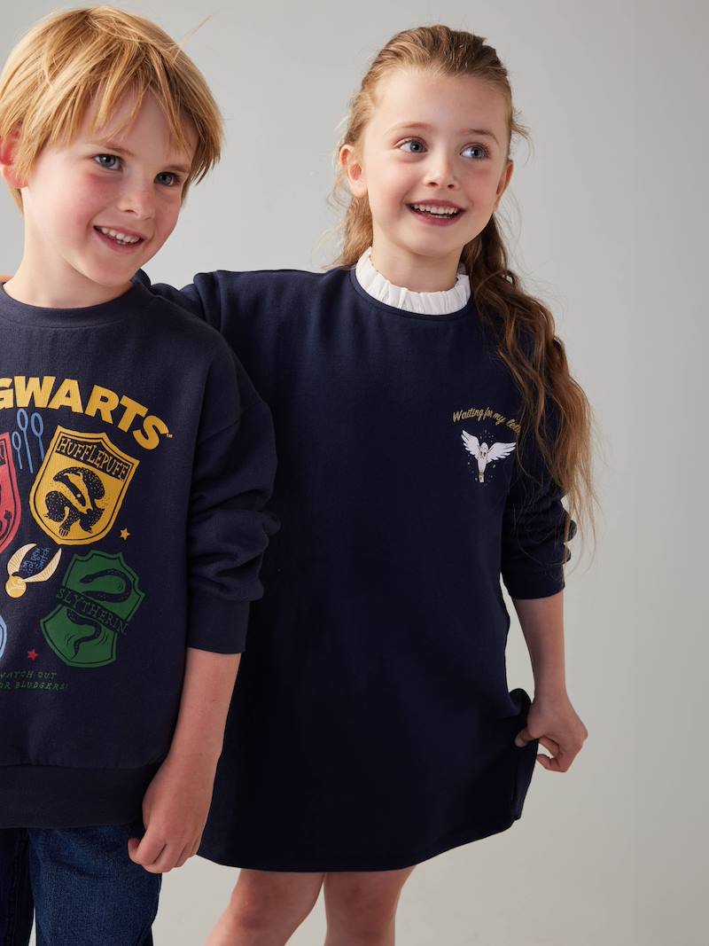 Preppy Harry Potter® Sweatshirt-Type Dress with Hedwig Motif, for Girls ...