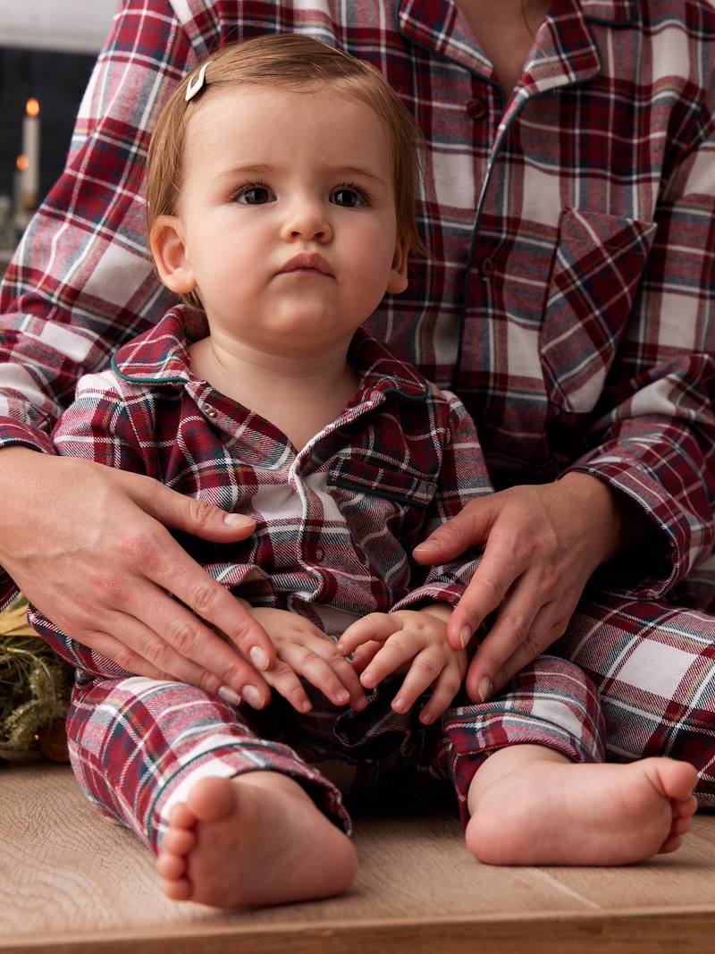 Chequered Christmas Pyjamas, Family Capsule Collection for Babies ...