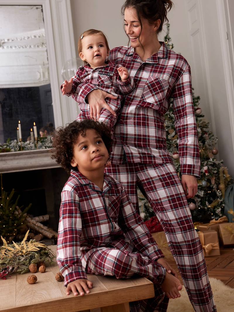 Chequered Christmas Pyjamas for Kids, Family Capsule Collection ...