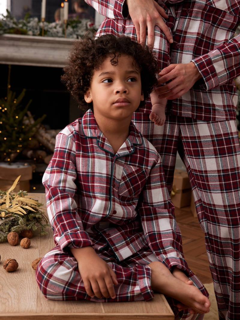Chequered Christmas Pyjamas for Kids, Family Capsule Collection ...