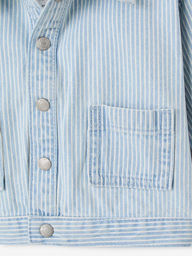 Striped baby jacket - striped blue, Baby
