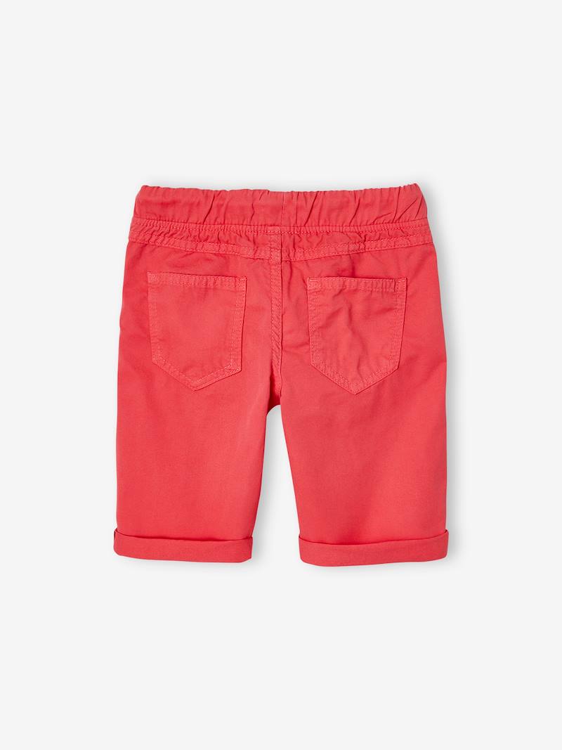 Coloured Bermuda Shorts for Boys - coral, Boys
