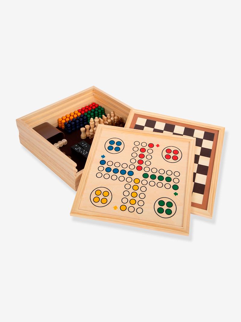 7 CLASSIC Children's Games Set in Wood, SMALL FOOT® - wood, Toys