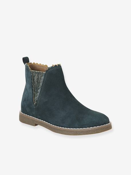 Leather Boots for Girls - gold, Shoes