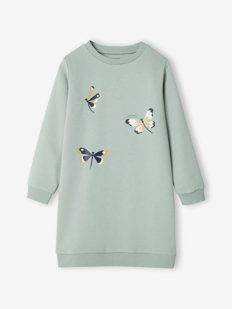 Basics Dress in Fleece for Girls - ecru, Girls