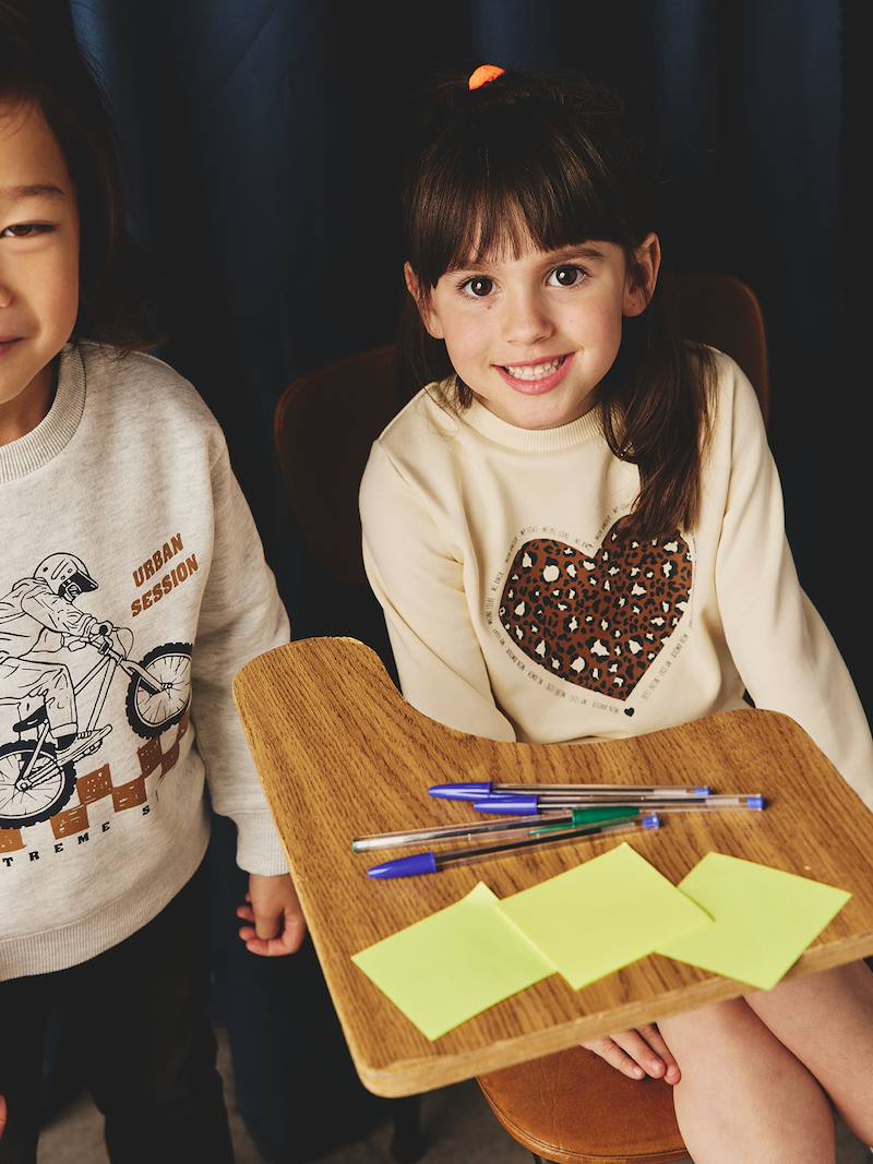 Basics Dress in Fleece for Girls - ecru, Girls