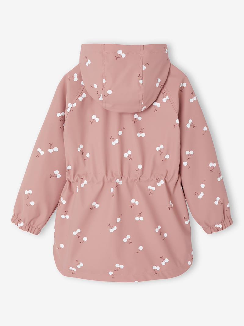 Hooded Raincoat with Magical Motifs for Girls - sky blue, Girls