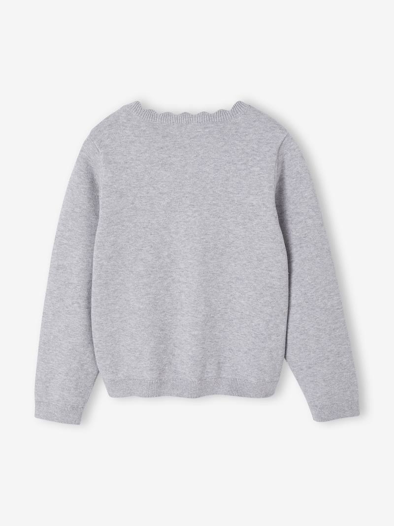 BASICS Jumper for Girls - grey green, Girls